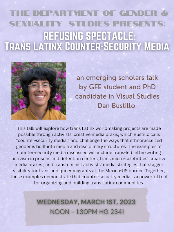 GFE Emerging Scholars Talks: Dan Bustillo | UCI School of Humanities